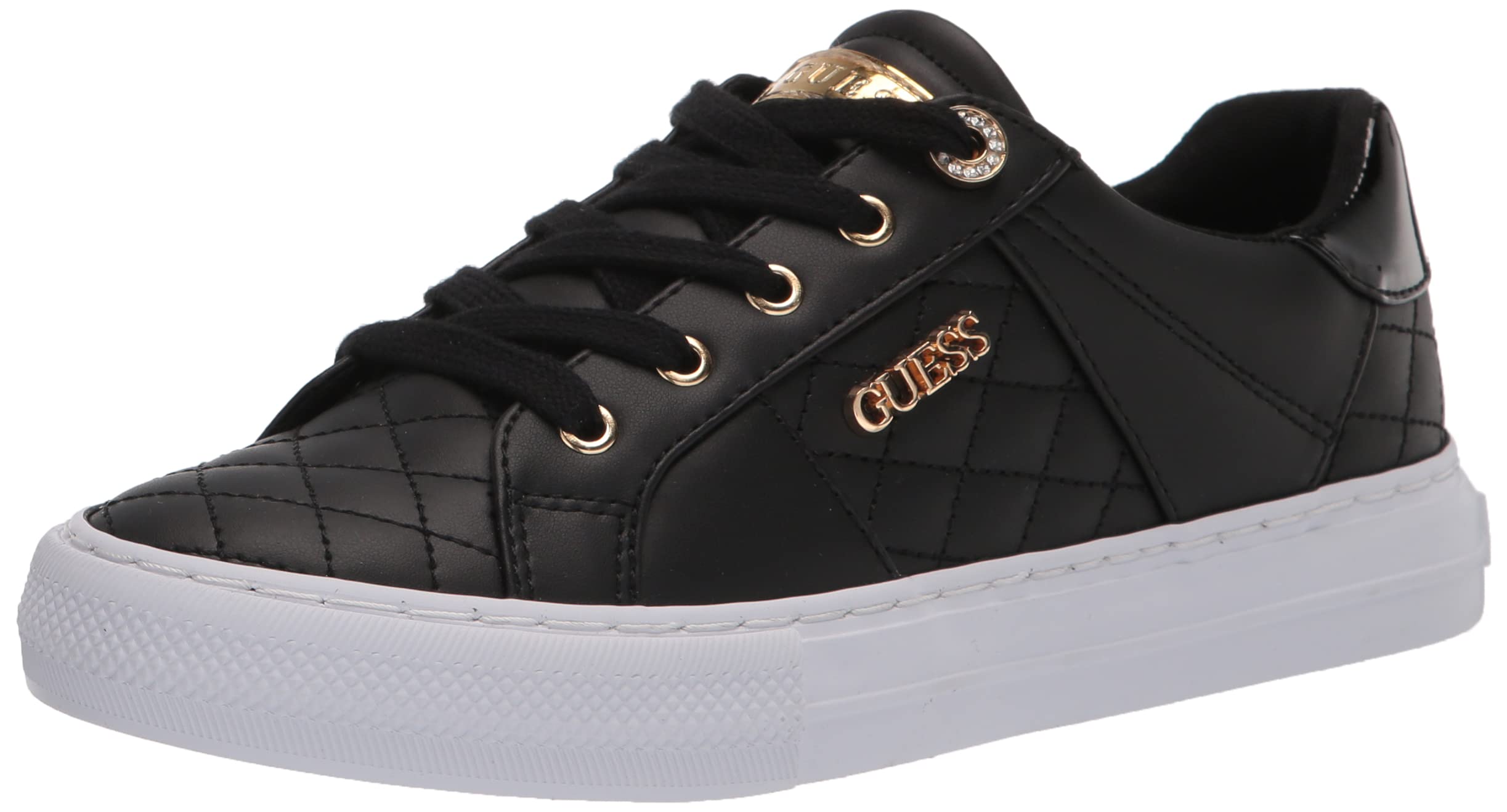 Guess Women's Loven3 Sneaker, Brown Multi Floral 218, 10