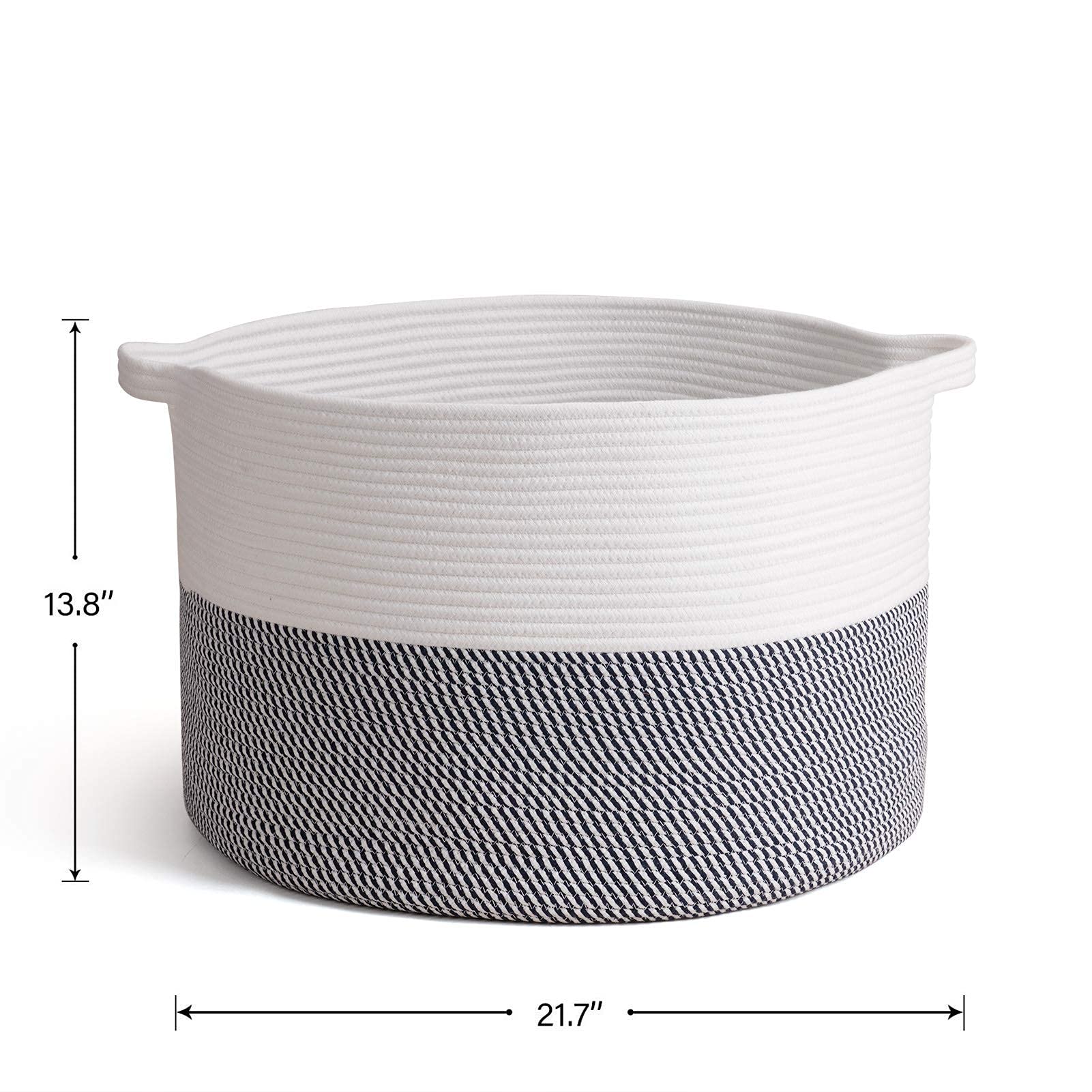Goodpick XXXL Large Storage Basket Laundry Storage Bin And Large Woven Blanket Basket