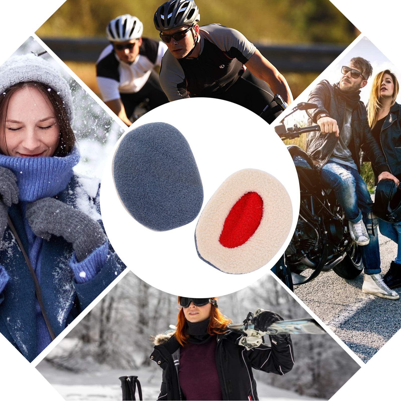 Ear Muffs,Fleece Bandless Ear Warmers Thinsulate Earmuffs Winter Warm Ear Covers Protectors for Men Women