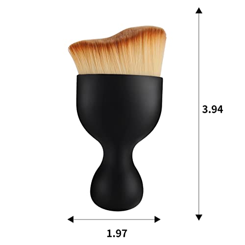 Luoximo 2 Pack Auto Detailing Brush - Soft Bristles Dusting Tool for Interior Exterior Dashboard, AC Vents, Leather, Engines,Scratch-Free (Brown)