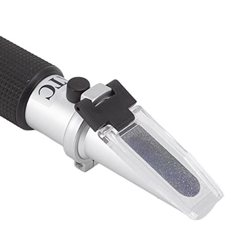 Liquor Refractometer, Alcohol Refractometer 0‑80% Range Accurate Data Calibration Screw Fast Measurement Adjustable Eyepiece for Beer Brewing