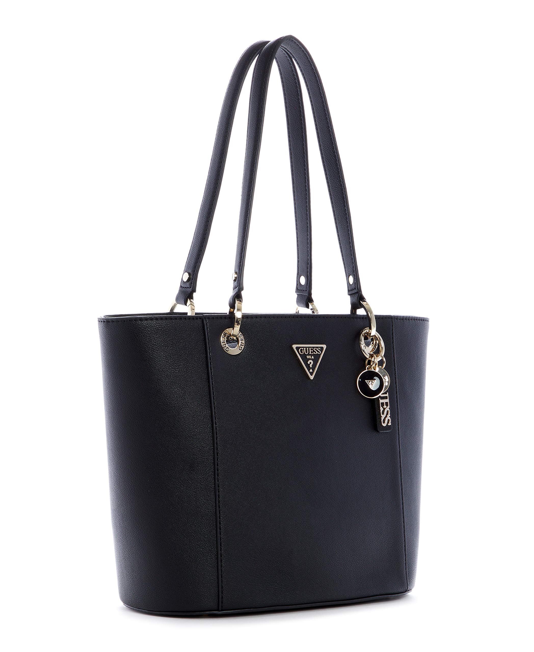 GUESS womens Noelle Small Elite Tote, Black, One Size US