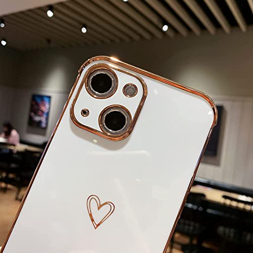 LUTTY Compatible with iPhone 13 Case Cute, Soft Tup Phone Cases for Women, [Full Reinforced Camera Protection] & [Raised Corners Bumper] Cover for 13 (6.1 Inch) -Candy Pink