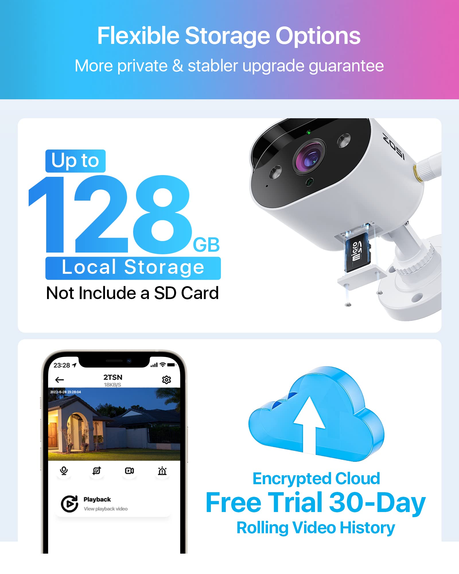 ZOSI 5MP Spotlight WiFi Home Security Camera Kit,2pack C308AH Wi-Fi HaLow Outdoor Cameras with Base Station,2-Way Audio,Night Vision,Weatherproof,Cloud Storage,Smart Light&Sound Alarm,Work with Alexa