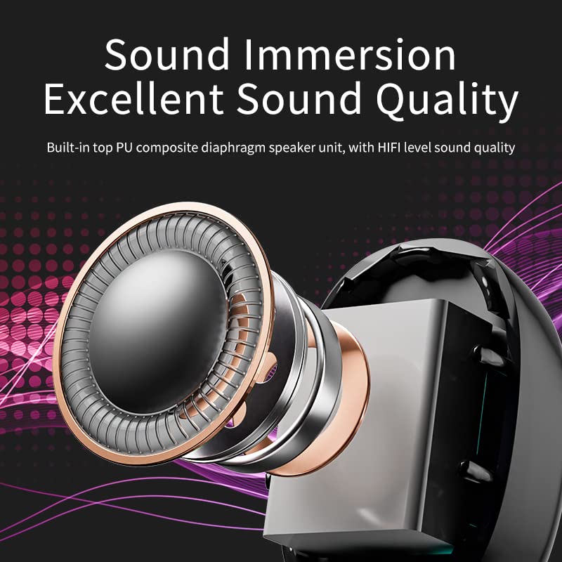 Earbuds Wireless Bluetooth,50Hrs Playtime, with Built in Noise Cancellation Mic with Charging Case, Headphones with 5.3 Stereo Sound, Waterproof Ear Buds for iPhone and Android
