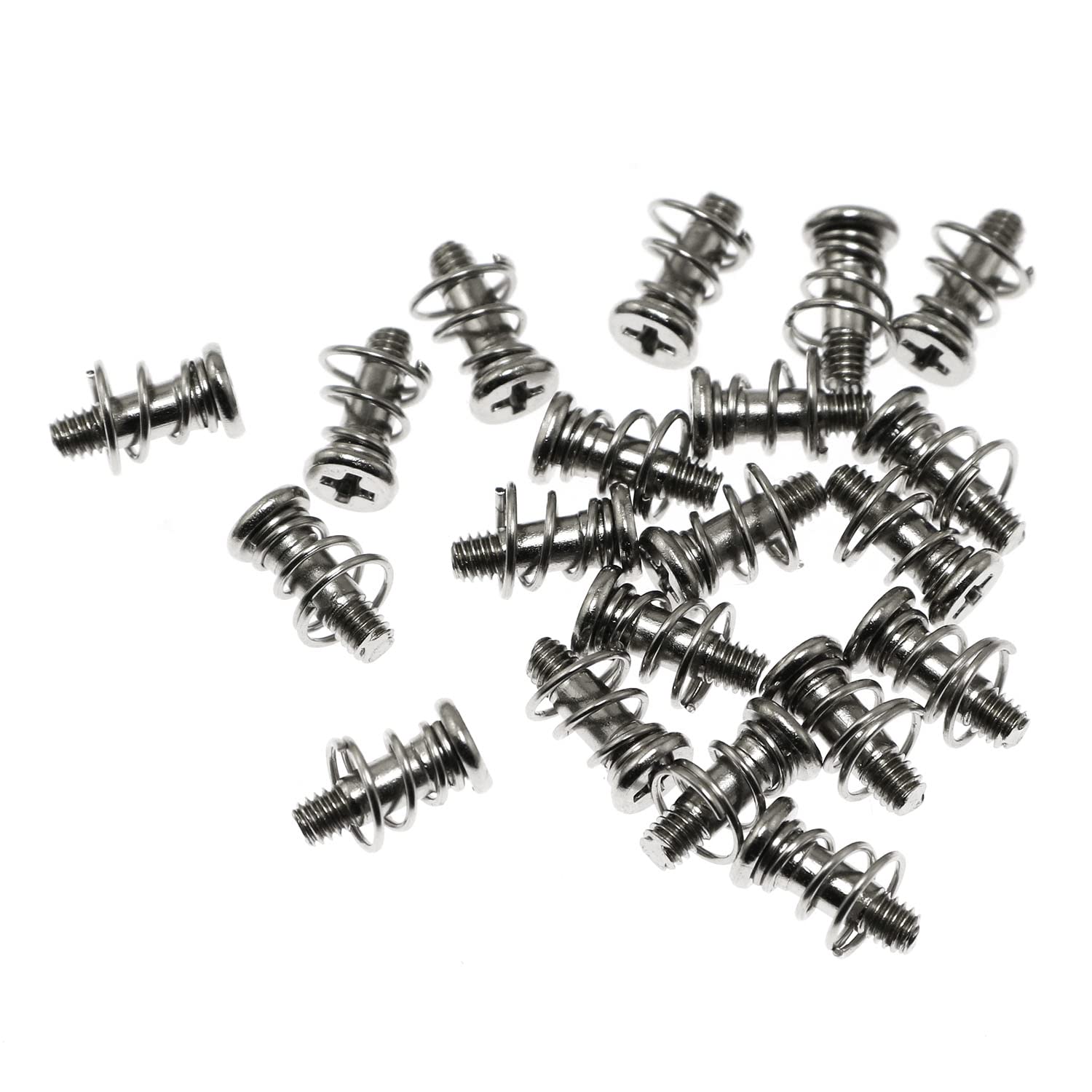 ZRM&E 20pcs M2.5x9mm Spring Screws GPU Graphics Card Back Plate Heatsink Screws Phillips CPU Mainboard Radiator Fixing Bolts DIY Step Screws