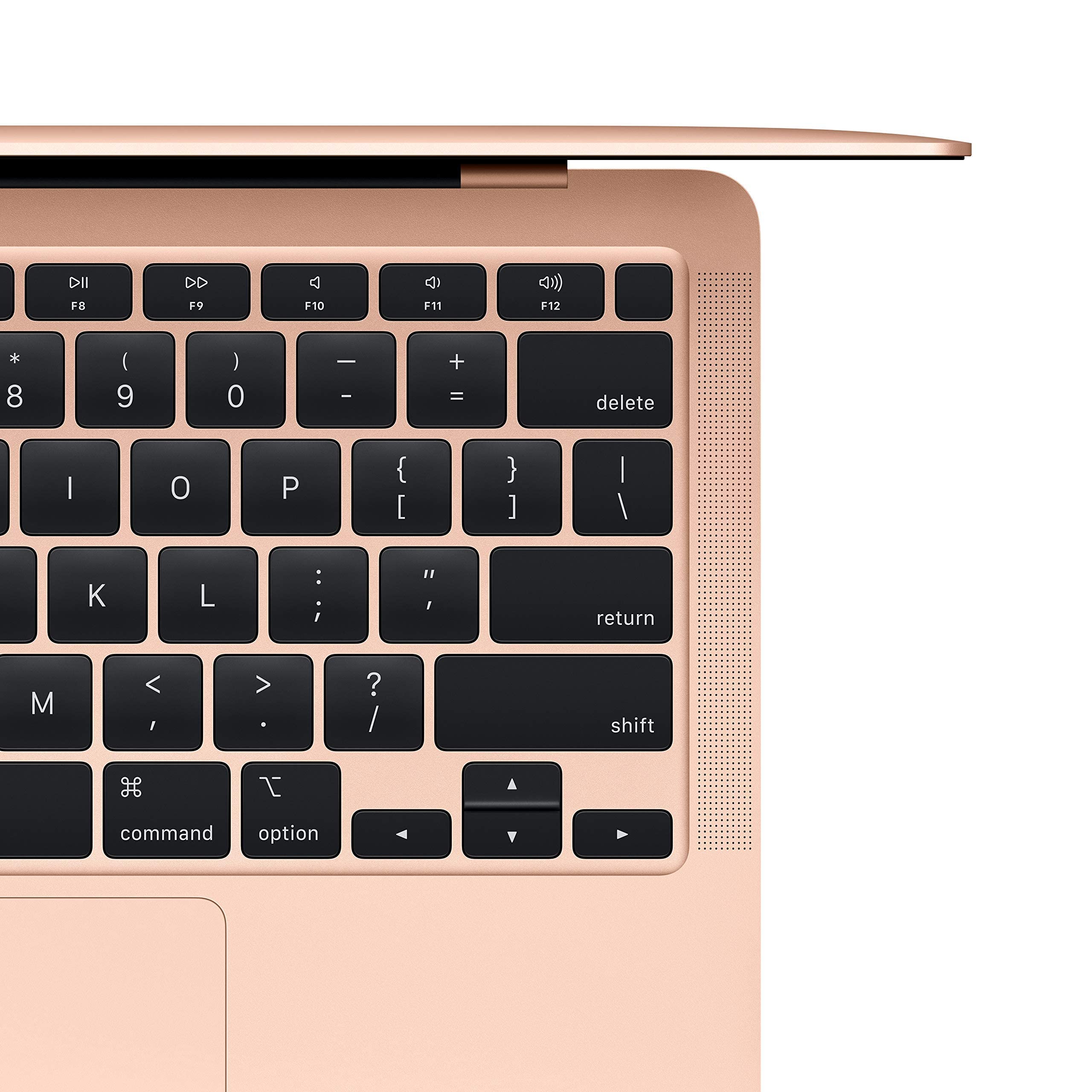 Early 2020 Apple MacBook Air with 1.1GHz Intel Core i3 (13-inch, 8GB RAM, 512GB SSD Storage) (QWERTY English) Gold (Renewed)