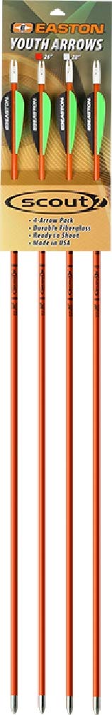 Easton Scout II Fiberglass Arrow 3 in. Vane 26 in. 3 pk.