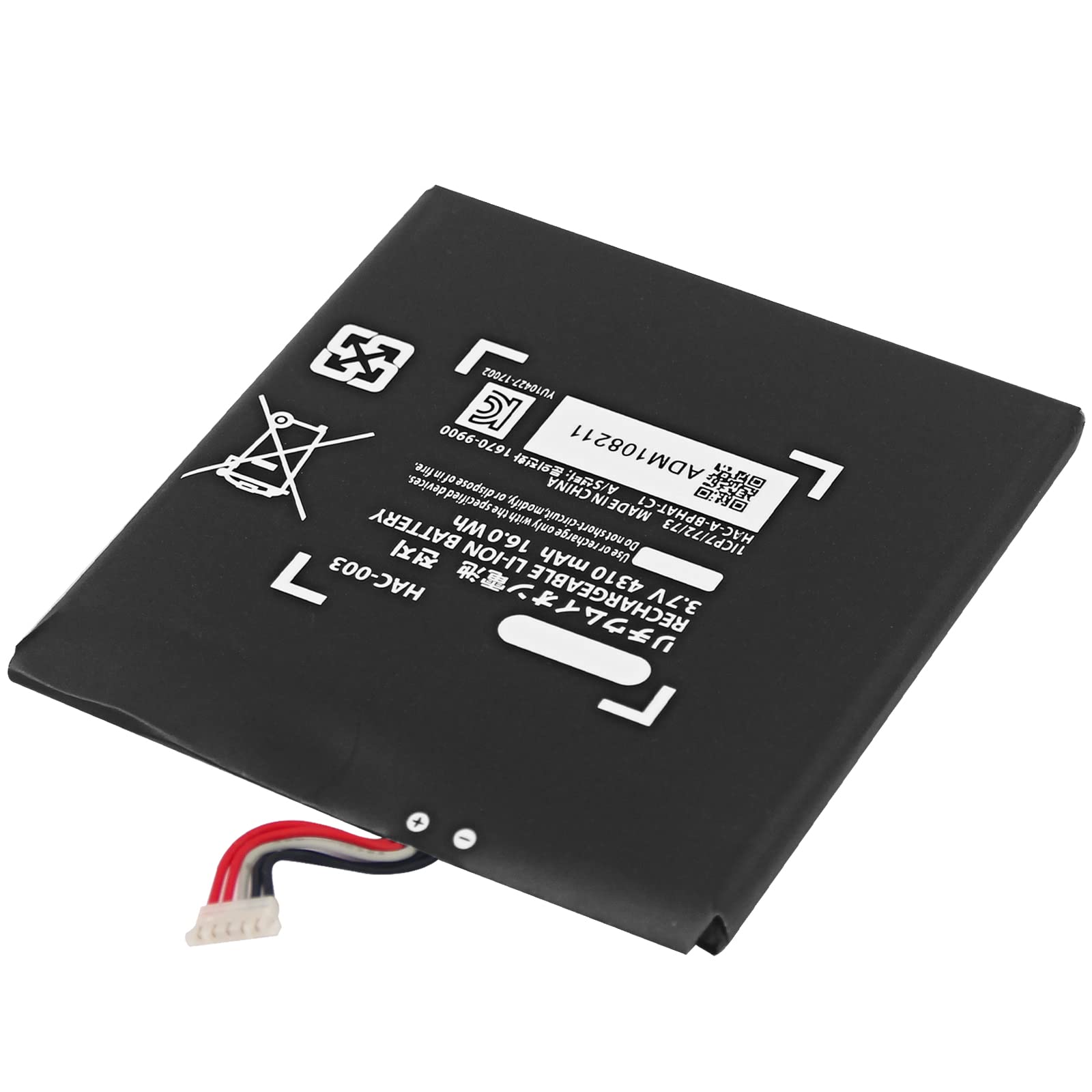 JUBOTY 4310mAh HAC-003 Battery for Nintendo Switch Game Console Model HAC-003 2017 HAC-001 Battery, 2023 New Upgrade High Conversion Li-ion High Capacity Battery Replacement with 4 Repair Tools