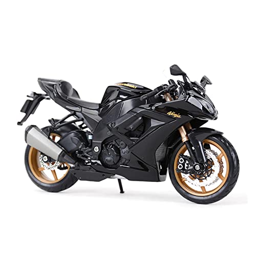 SQFZLL Die Cast Motorcycle Model 1:12 ZX-10R Black Die Cast Vehicles Collectible Hobbies Motorcycle Model Model for Friends (Color : B)