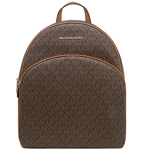 MICHAEL Michael Kors Abbey Jet Set Large Leather Backpack (Brown 2020)