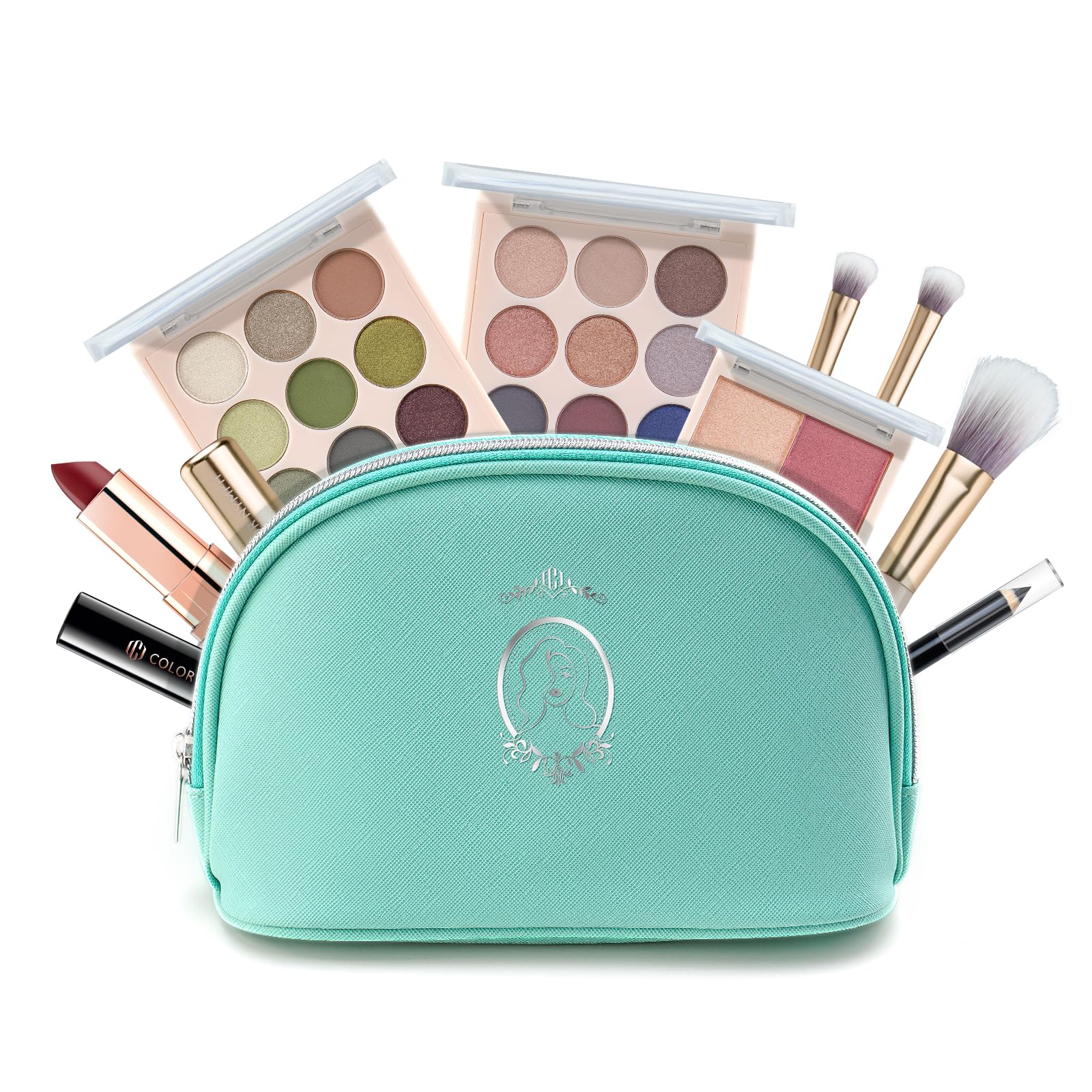 Girls Makeup Kit for Teen,Color Nymph Teen Makeup Kits for Girls,36 Colors Makeup Set for Girls Full Kit With Blue Makeup Bag Include Highly Pigmented Eyeshadow Palette with Brushes Etc.