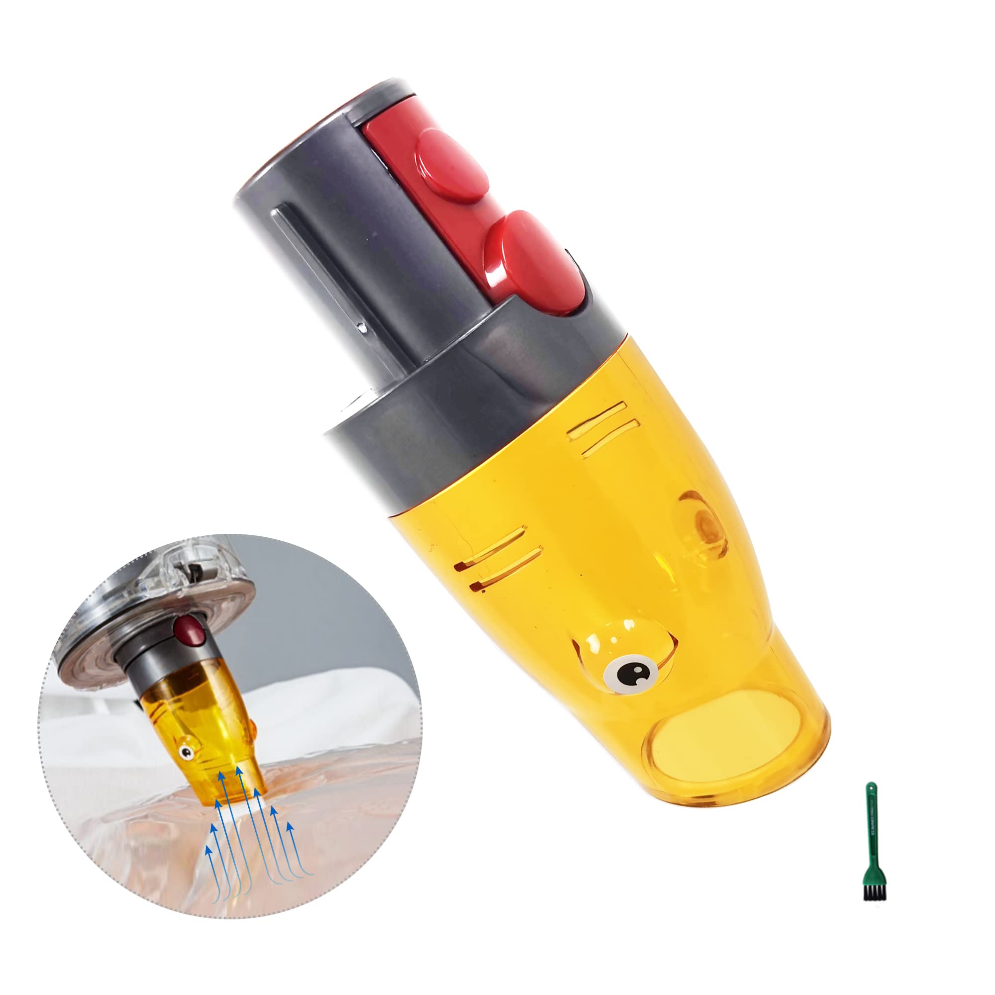 EZ SPARES Quick Suction Tip Adapter,Compatible with V7 V8 V10 V11 V12 V15 Slim(Yellow)