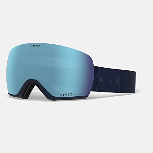 Giro Article Ski Goggles - Snowboard Goggles for Men - Midnight Mono Strap with Vivid Royal/Vivid Infrared Lenses