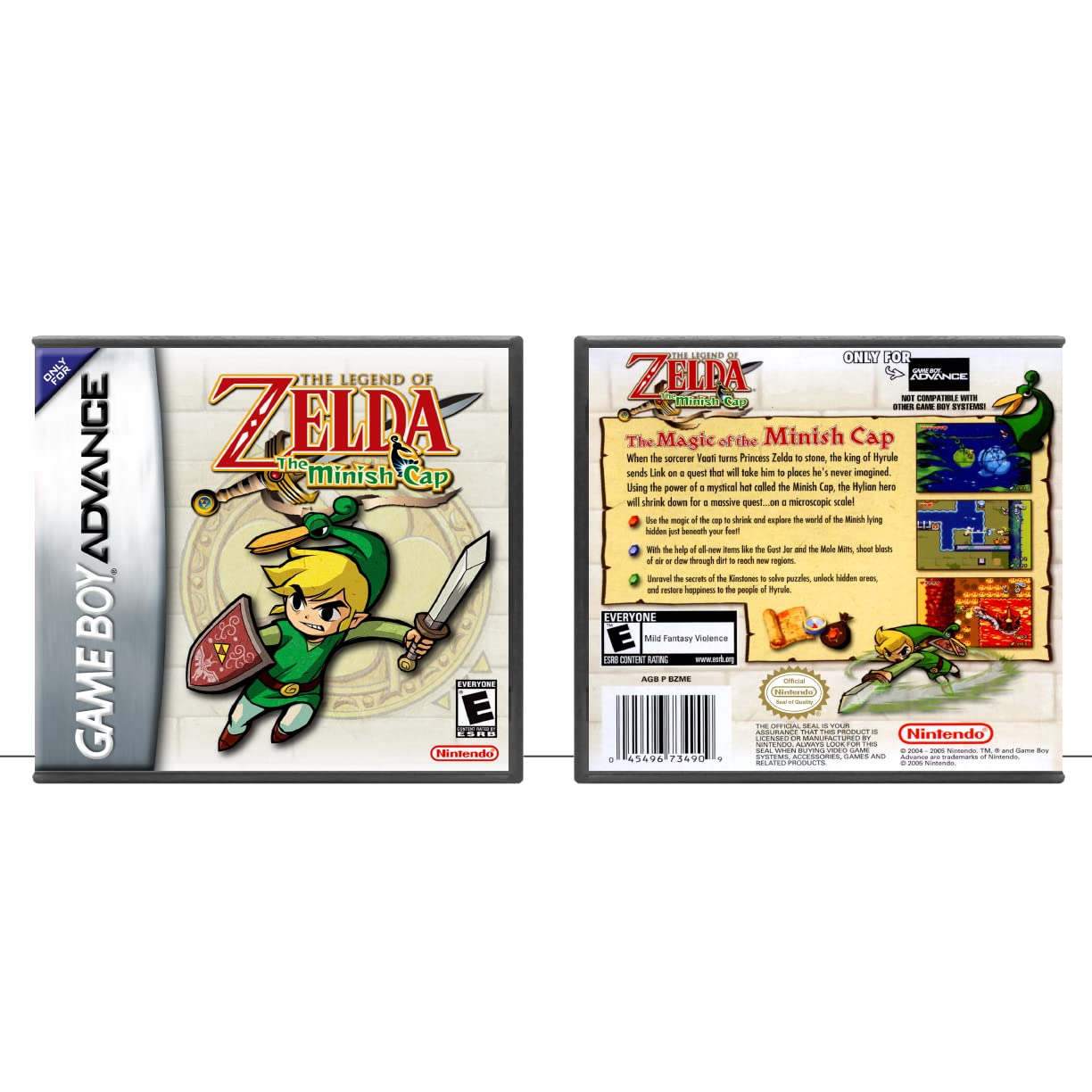 Legend of Zelda,The: The Minish Cap | (GBA) Game Boy Advance - Game Case Only - No Game