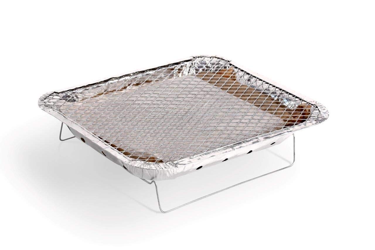 EZGRILL Disposable Charcoal Grill Ideal for Camping and Tailgate Parties -Pack of 3 Standard size Portable, Easy To Light, and Convenient charcoal grill Lasts 1.5 hours Grill Anytime, Anywhere
