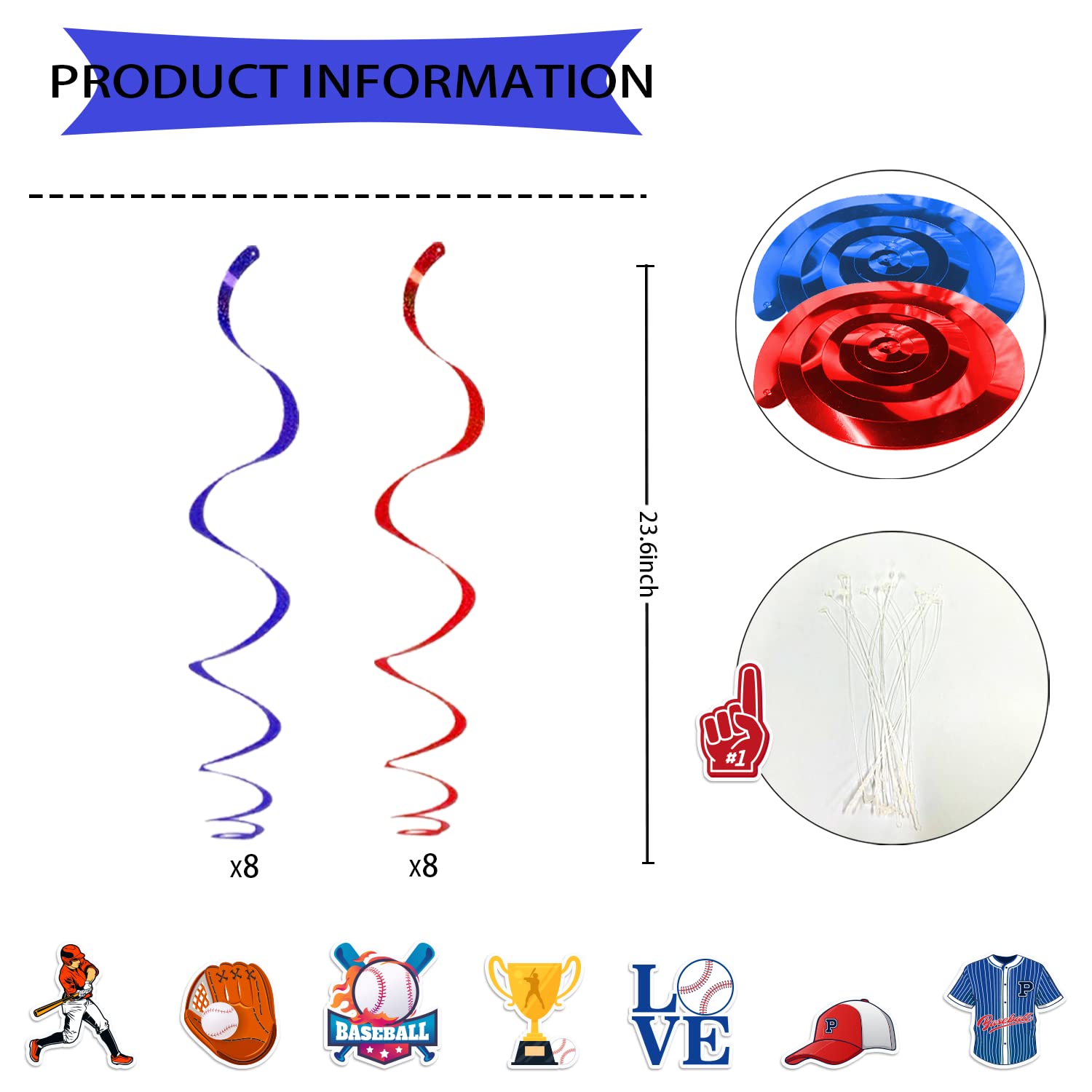 Golf Party Decorations, Golf Themed Party Decorations Include Happy Birthday Banner and Golf Hanging Swirls, Golf Birthday Party Supplies