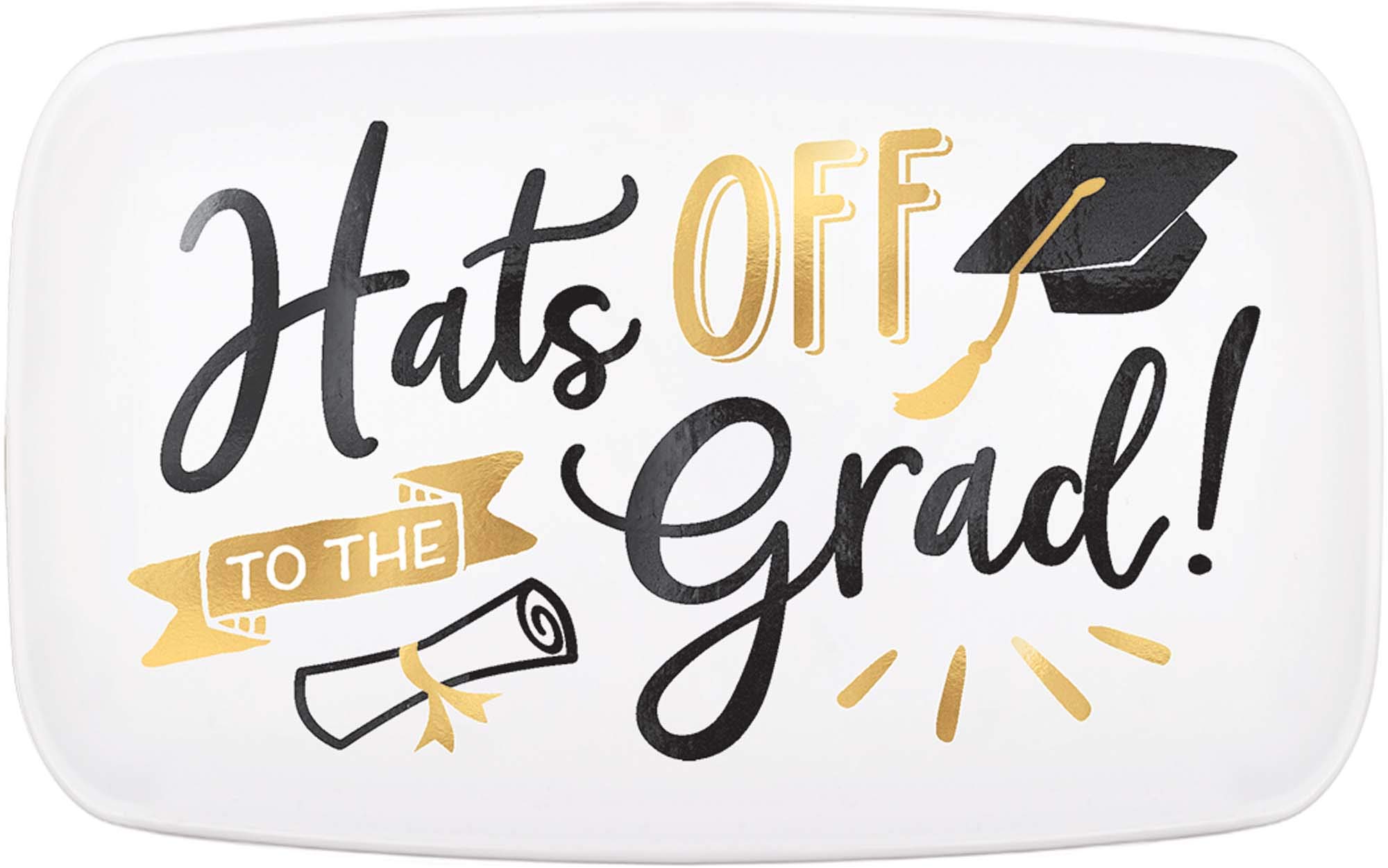 Grad Plastic Coupe Platter - 11" x 18" | 1 Pc.