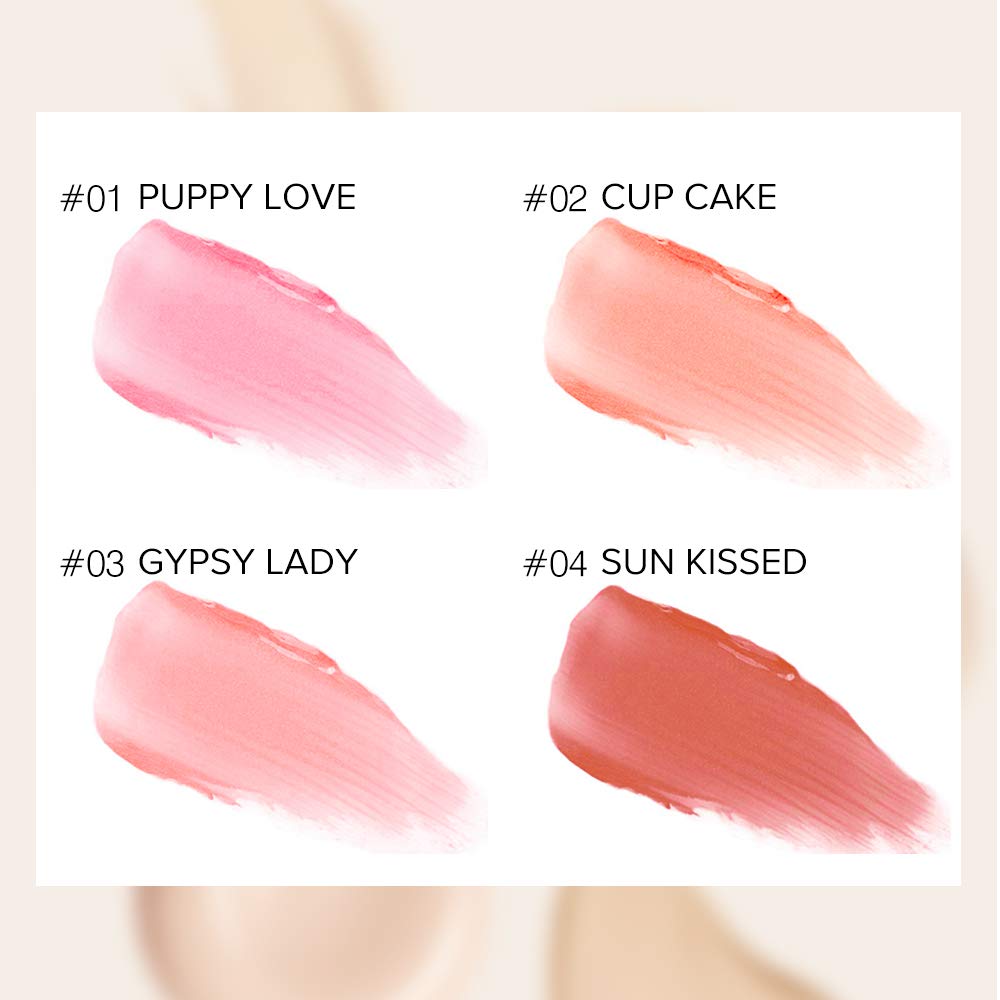 Face Blush Make-Up Pigmented Natural-looking Liquid Cheek Blusher Cream Gel, Long Lasting, Lightweight, Blendable, Cruelty Free Sace Lady Women Makeup, 0.14Fl Oz (CUP CAKE)