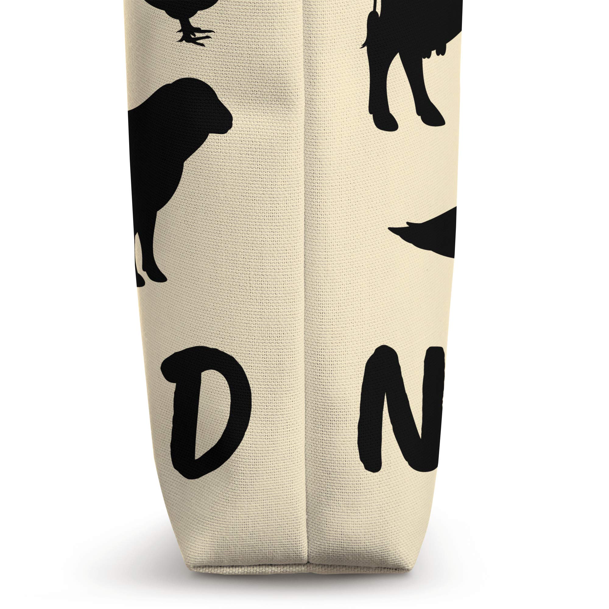 Friends Not Food Vegetarian Vegan Tote Bag