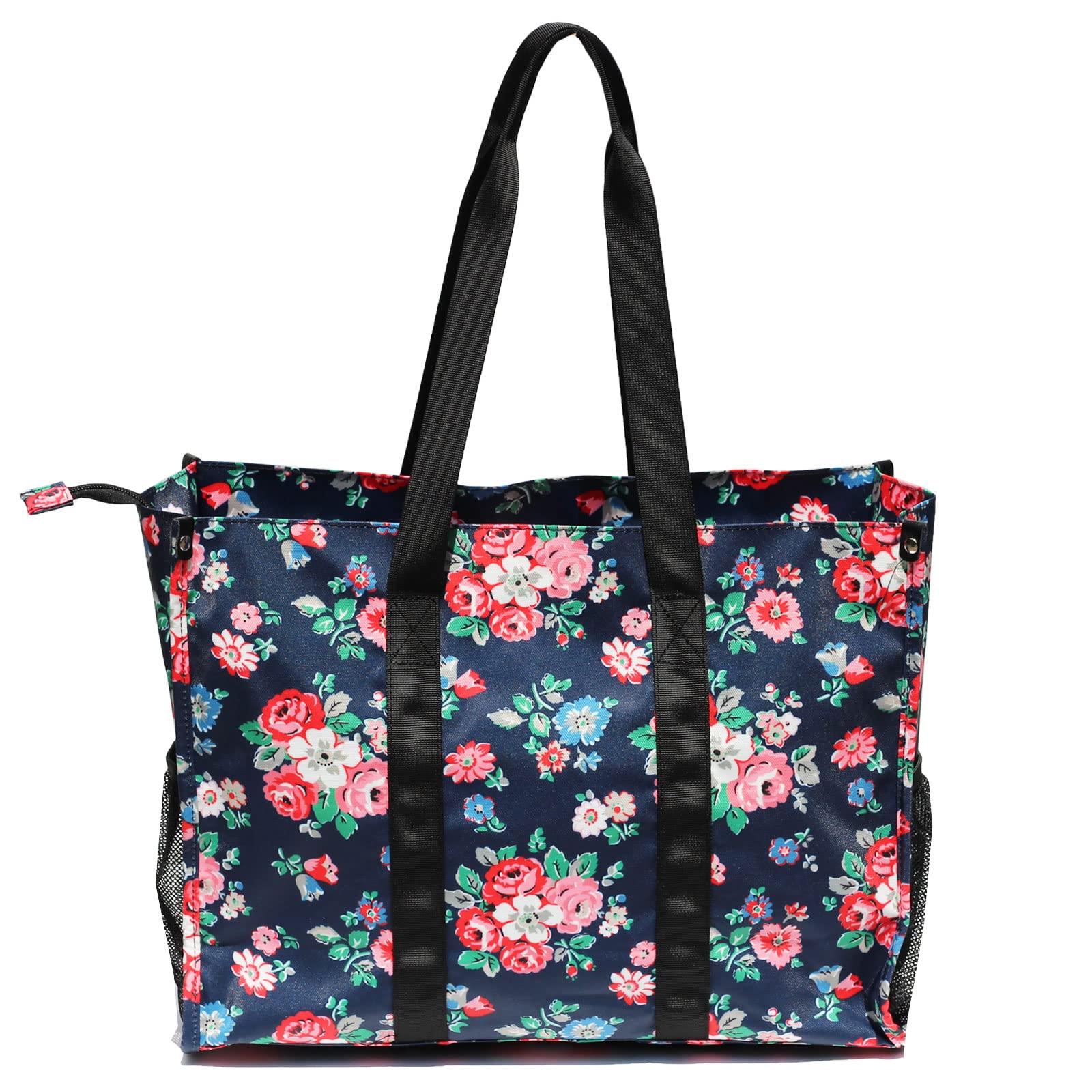 ESVAN Utility Tote Bag with Zip Top Waterproof Teacher Tote Bag for Teacher Work Women Beach