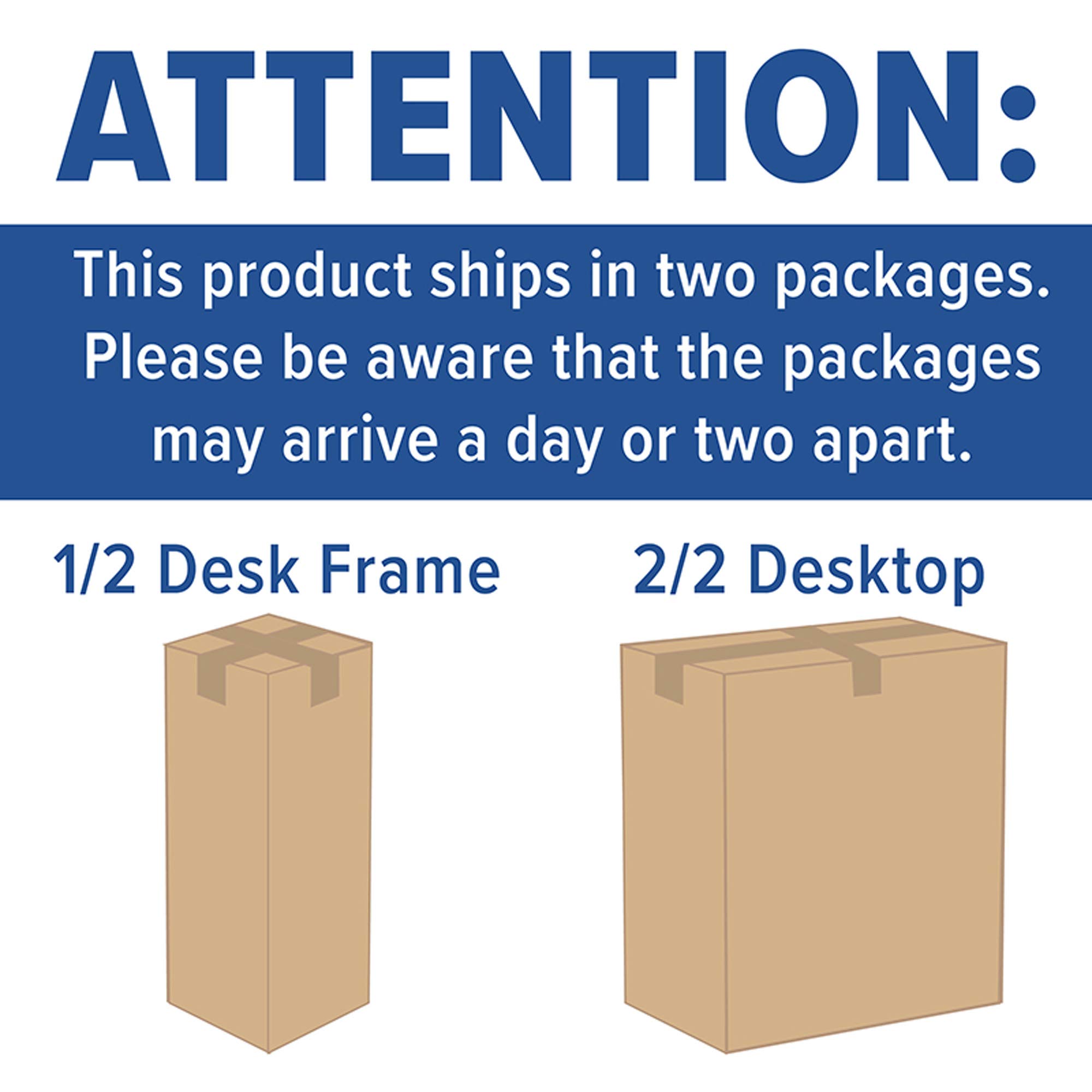 Flash Furniture Regent Manor 48"W x 24"D Mahogany Electric Height Adjustable Standing Desk with Black Mesh Swivel Ergonomic Task Office Chair