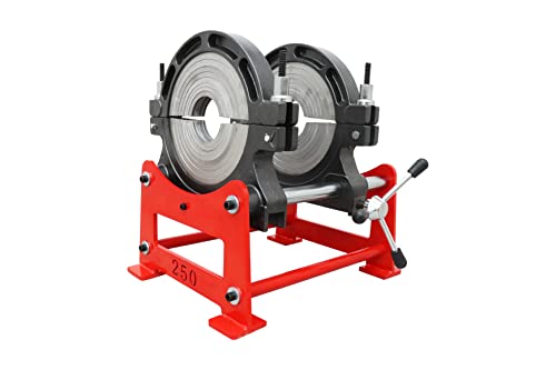 INTSUPERMAI Pipe Fusion Welder 2 Clamps Pipe Welding Machine PP PE PB PVDF Butt Fusion Welding Machine Tube Butt Fusion Equipment Manual Type 110V 3.54-9.84"(90-250mm)