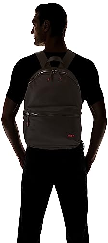 HUGO Men's Square Logo Nylon Backpack