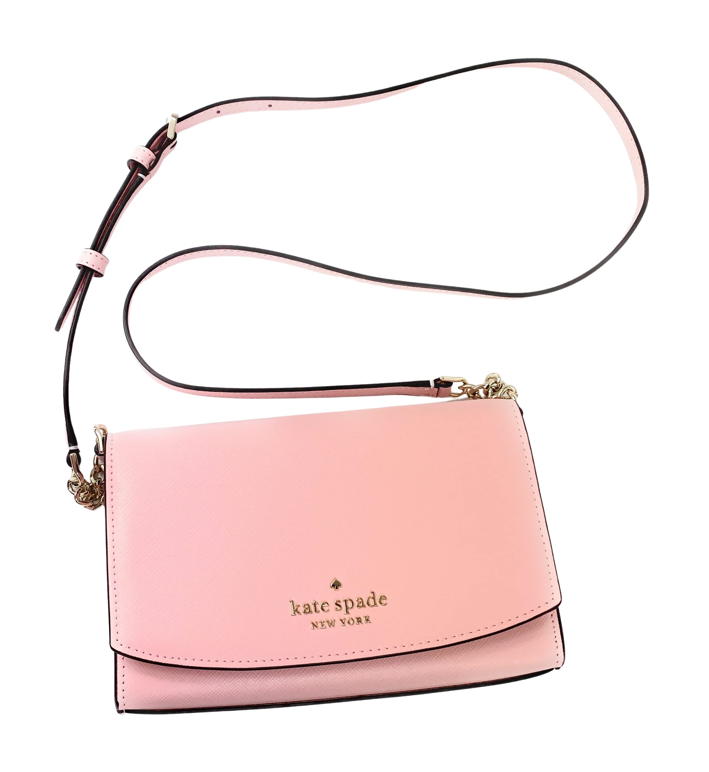 Kate Spade New York Staci Small Flap Crossbody in Chalk Pink