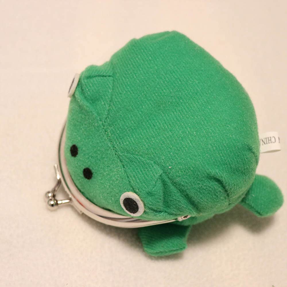 Frog Coin Purse Frog Coin Purses Pouches with Lock Wallet,2 Pieces,Green (2 Pieces)