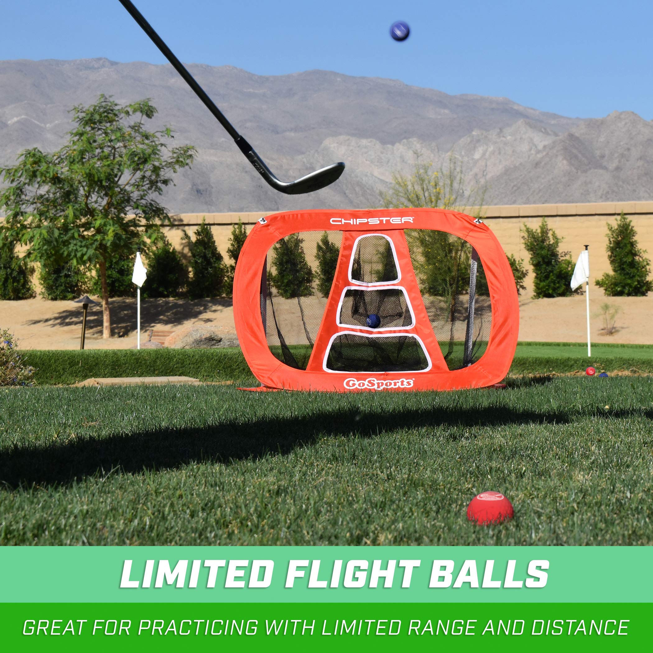 GoSports Foam Golf Practice Balls Realistic Feel and Limited Flight Use Indoors or Outdoors, 16 Count (Pack of 1)