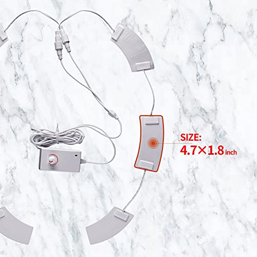OLYDON Heated Toilet Seat Warmer,Waterproof Elongated Heated Sticker, Easy Disassembly and Installation, Universal Fit Toilet Seat Heater