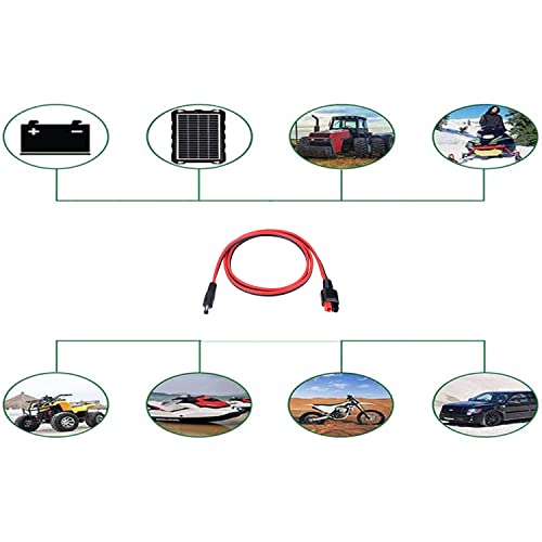 LIXINTIAN 14AWG Cable,45A Connector to DC 5.5mm x 2.1mm Male Power Plug Cable for Portable Generator(3.3ft/1m)
