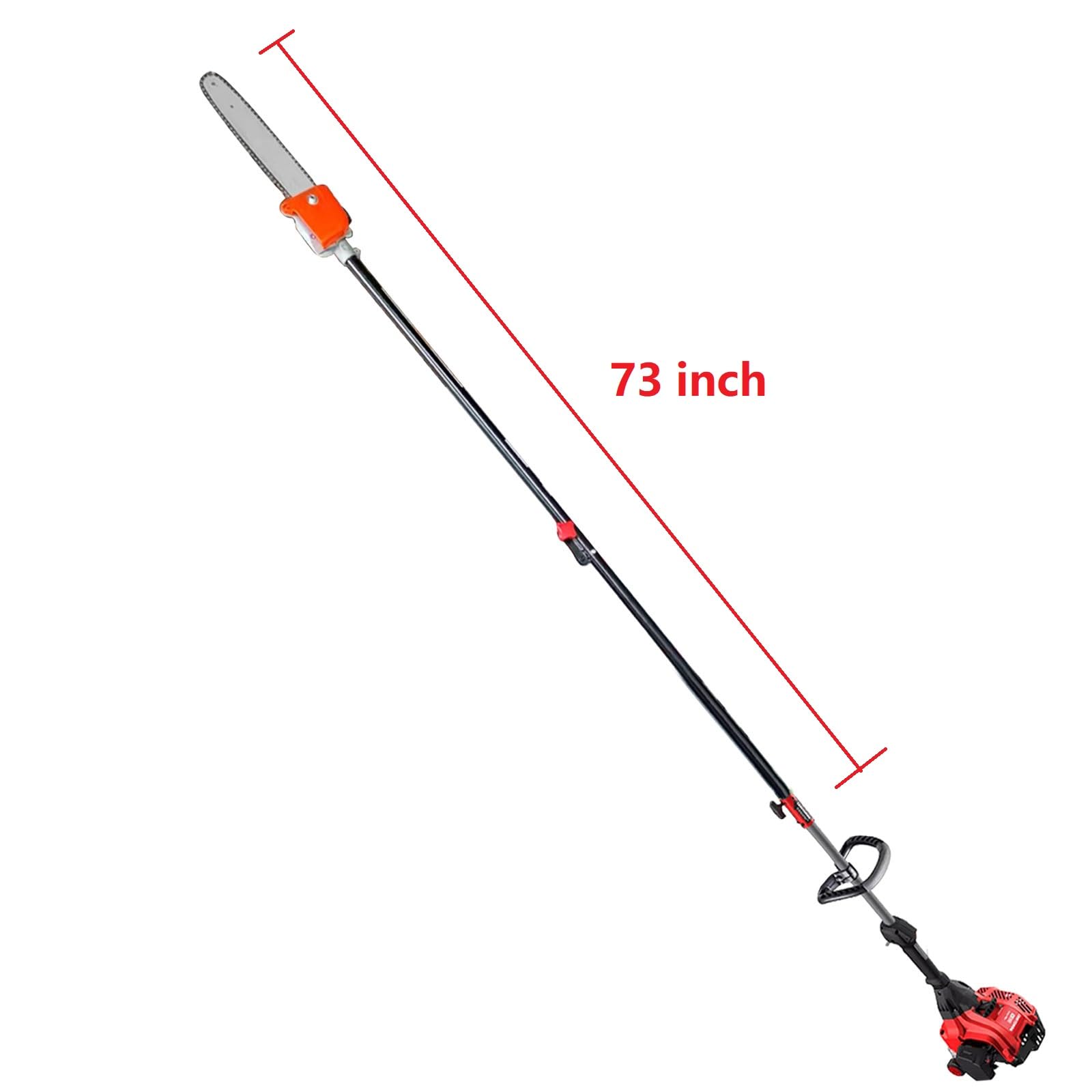 Gabasinover,Replacement parts Pole saw Attachment for Attachment Capable String Trimmers, Polesaws, and Powerheads fits for Hus 128LD, most brushcutters and Powerheads (Black)