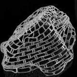 Fly Fishing Landing Net, Collapsible Clear Rubber Replacement Bag Bordin Ghost Style for Angler