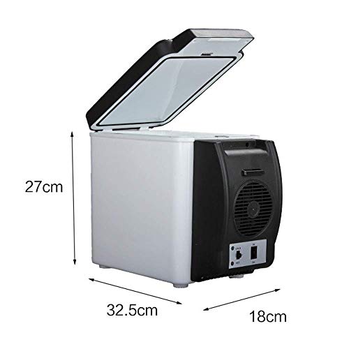 Mini Fridge 6L Portable CounterTop Fridge Quiet InVehicle Compact Refrigerators Car Compact Refrigerator | Low Energy,4 Bottles of Drinks Can Be Placed On The Top Table Top Fridge (Color : White) MZ