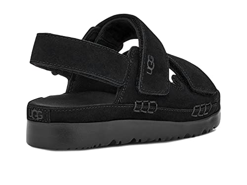UGG Girls K GOLDENSTAR Slingback Sandal, Black, 13 Little Kid