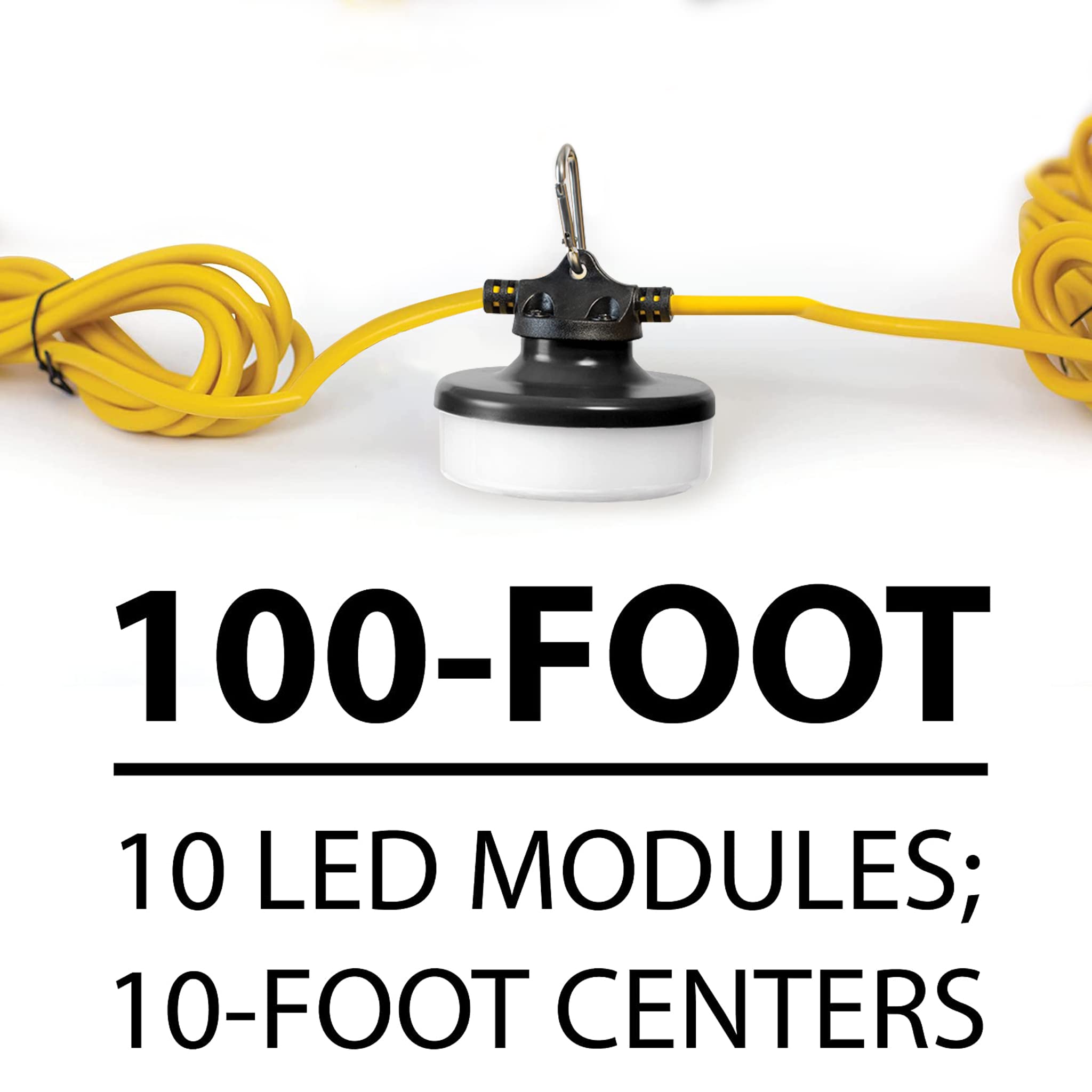 EPCO 100-Foot Temporary LED CordLights are used for Construction and Renovation Job Sites and other outdoor applications