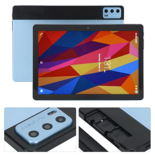 Kufoo HD Tablet, 1920x1200 5MP 13MP 5800mAh Rechargeable 10.1 Inch Tablet Blue for Business (US Plug)
