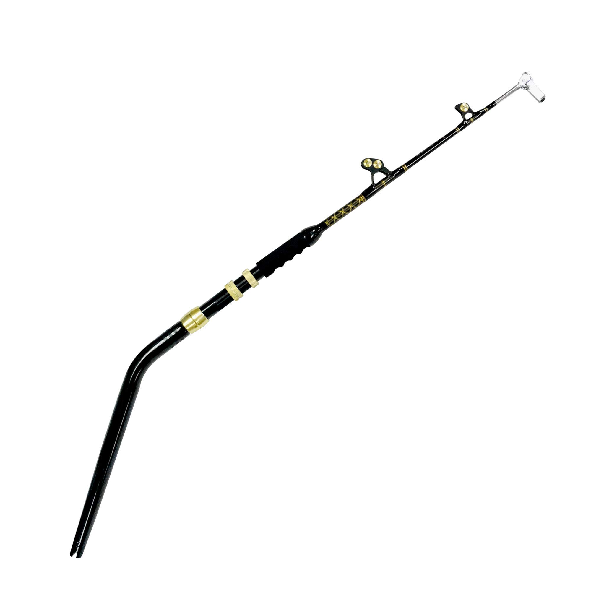 EatMyTackle 160-200 lb. Bent Butt Dredge Rod, Swing Tip | Blue Marlin Tournament Edition (4'8")