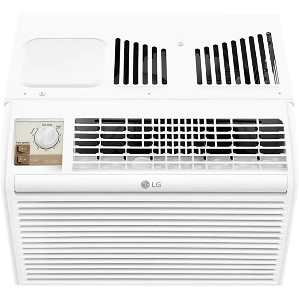 LG 24,500 BTU Window Air Conditioner, 230V, Cools 1,560 Sq.Ft. (39' x 40' Room Size), Quiet Operation, Electronic Control with Remote, 3 Cooling & Fan Speeds, Auto Restart, White