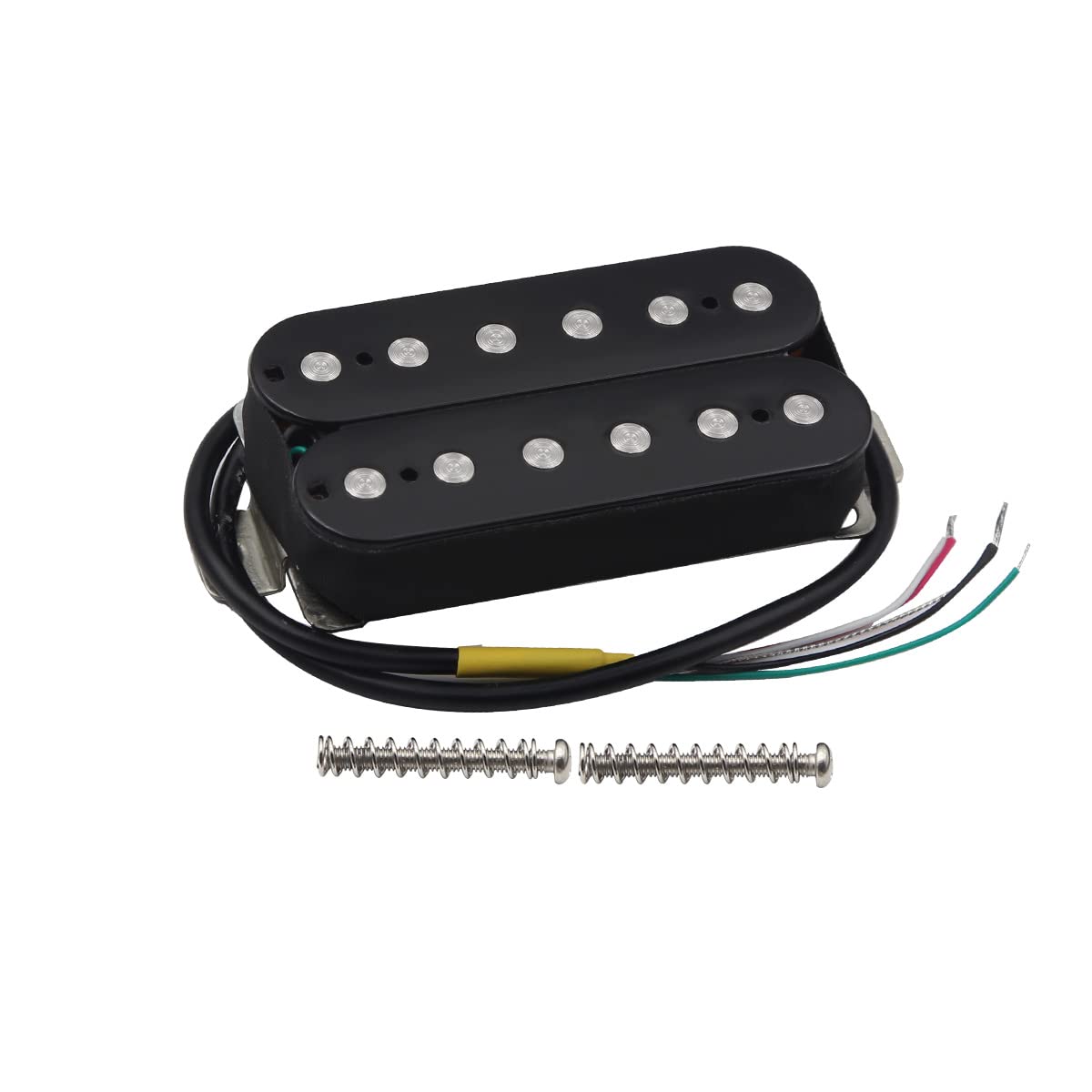 FLEOR Alnico 5 Humbucker Guitar Pickups High Output Bridge Pickup, Black