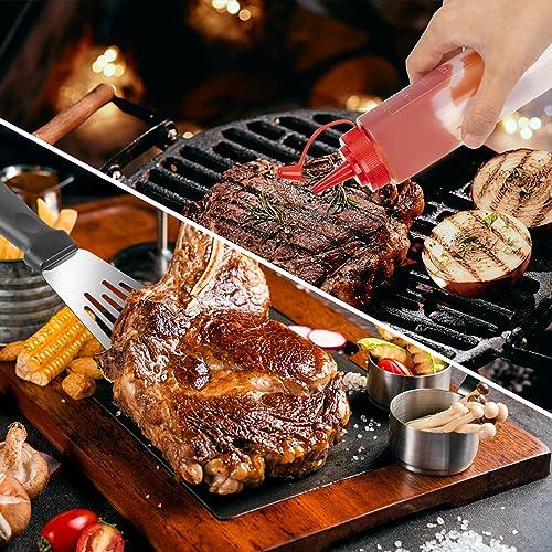 Supernal 46pcs Blackstone Griddle Accessories,Meat Press,Fat Top Grill Accessories,Grill Utensils Set,Grilling Gifts for Men,Camping,Backyard,Thanksgiving, Christmas, Halloween