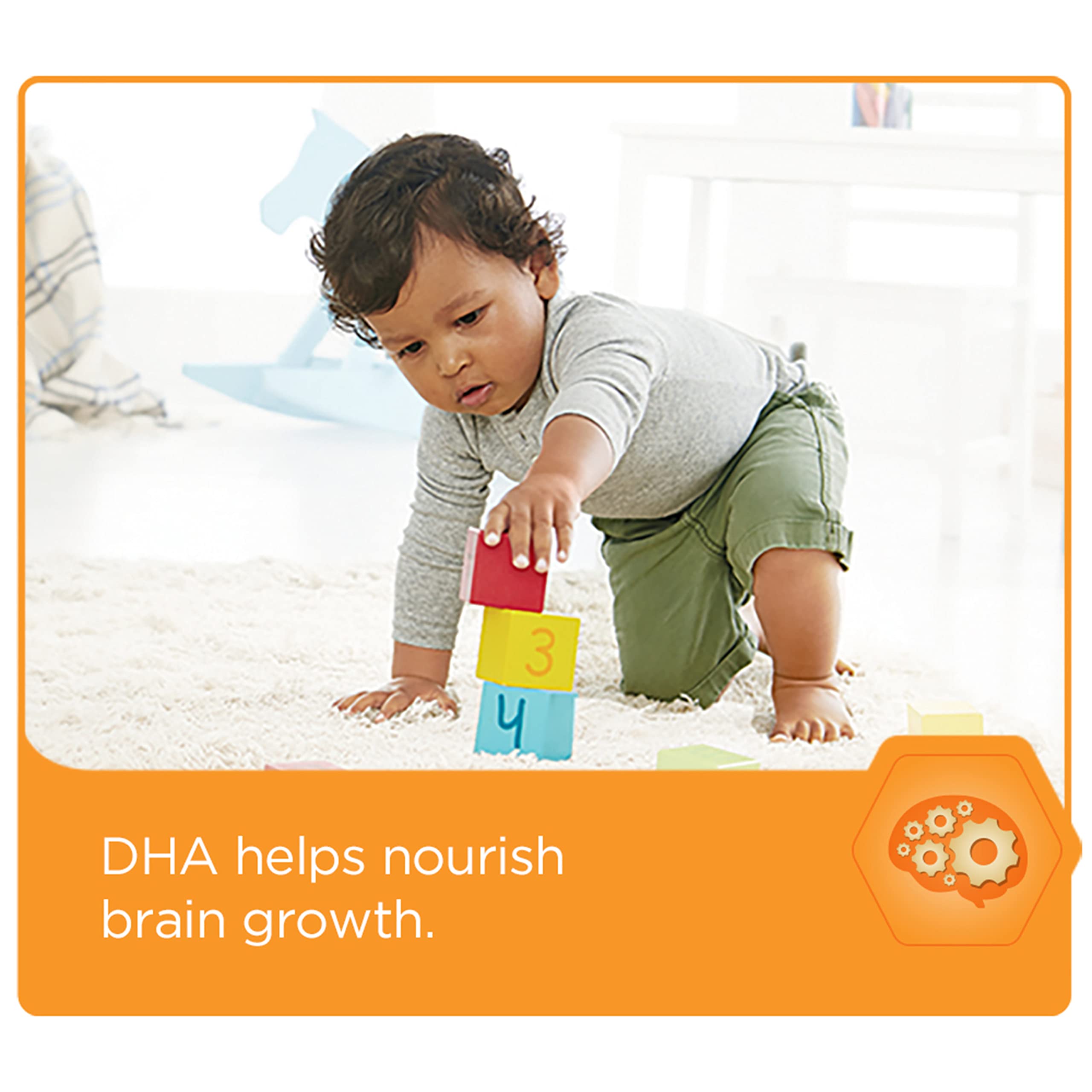 Enfagrow PREMIUM Non-GMO Toddler Transitions Formula, Omega-3 DHA + Iron - Powder can, 20 oz (4 cans) 80 Oz Total