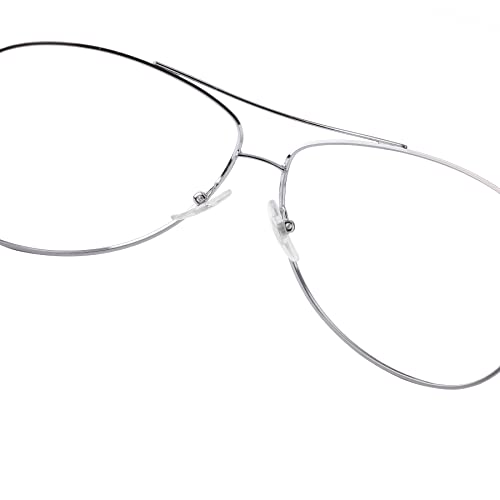 GOHIN Replacement Nose Pads for Ray-Ban Aviator RB3025 3026 - Clear 2 Pairs