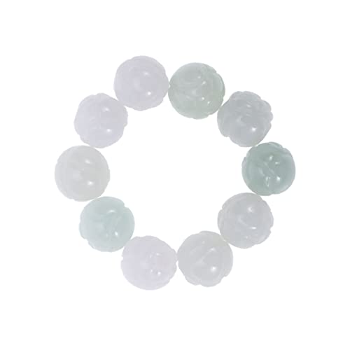 SEWACC 10pcs Obsidian Beads Craft Beads Kit Obsidian Lava Stone Beads Gemstone Loose Beads Jewelery Making Beads Jade Beads Beading Jewelry Set Suite Bracelets Scattered Beads Lotus Charm