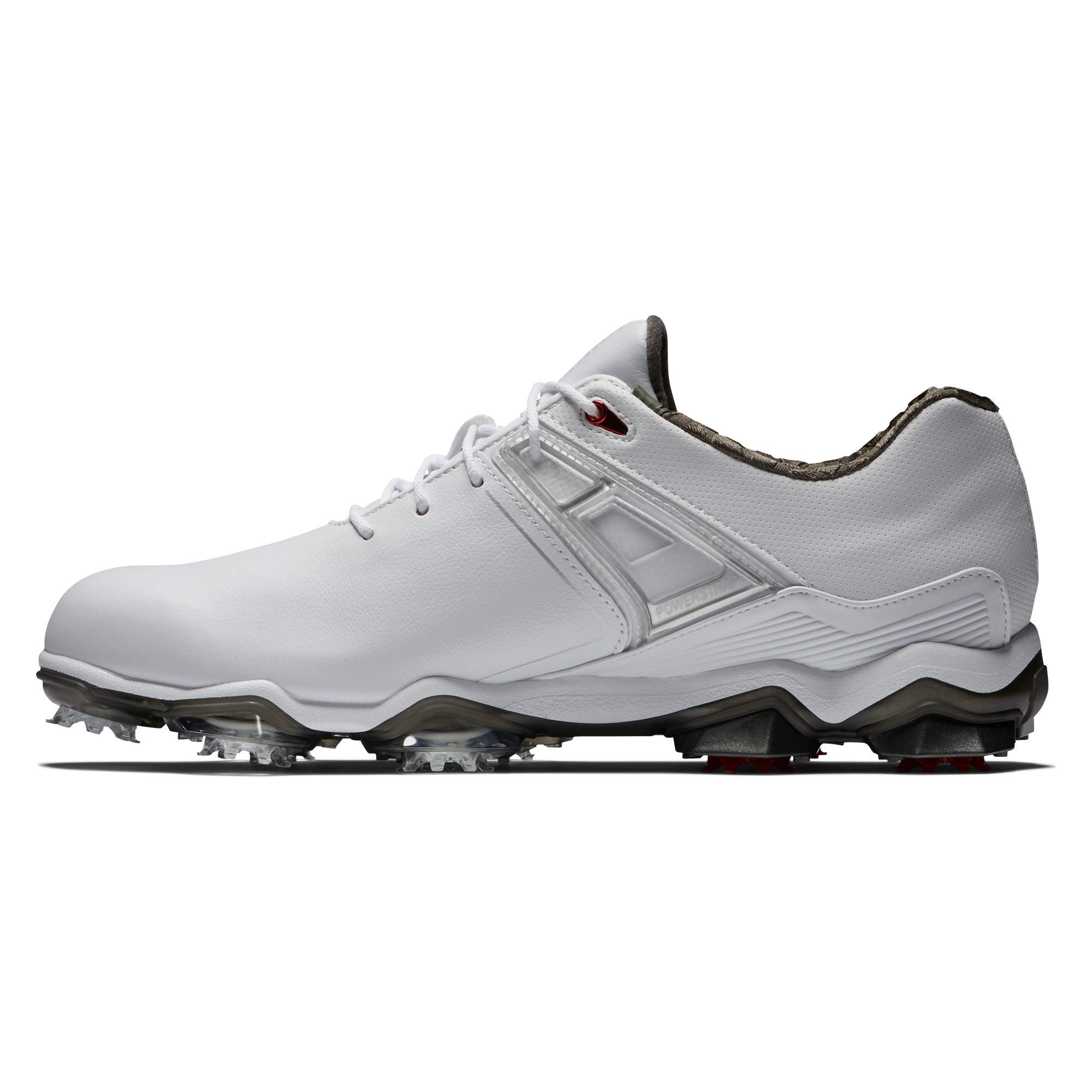 FootJoy Men's Tour X Previous Season Style Golf Shoes, White/Red, 8 Wide