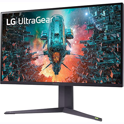 LG 32GQ950-B 32 inch Ultragear UHD 4K Nano IPS with ATW 1ms 144Hz Monitor Bundle with Deco Gear HDMI Cable 2 Pack + Gamer Surface Mousepad + Screen Cloth
