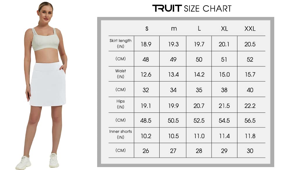 Golf Skirts for Women Midi Length Tennis Skort Workout Gym Running Shorts Blue L