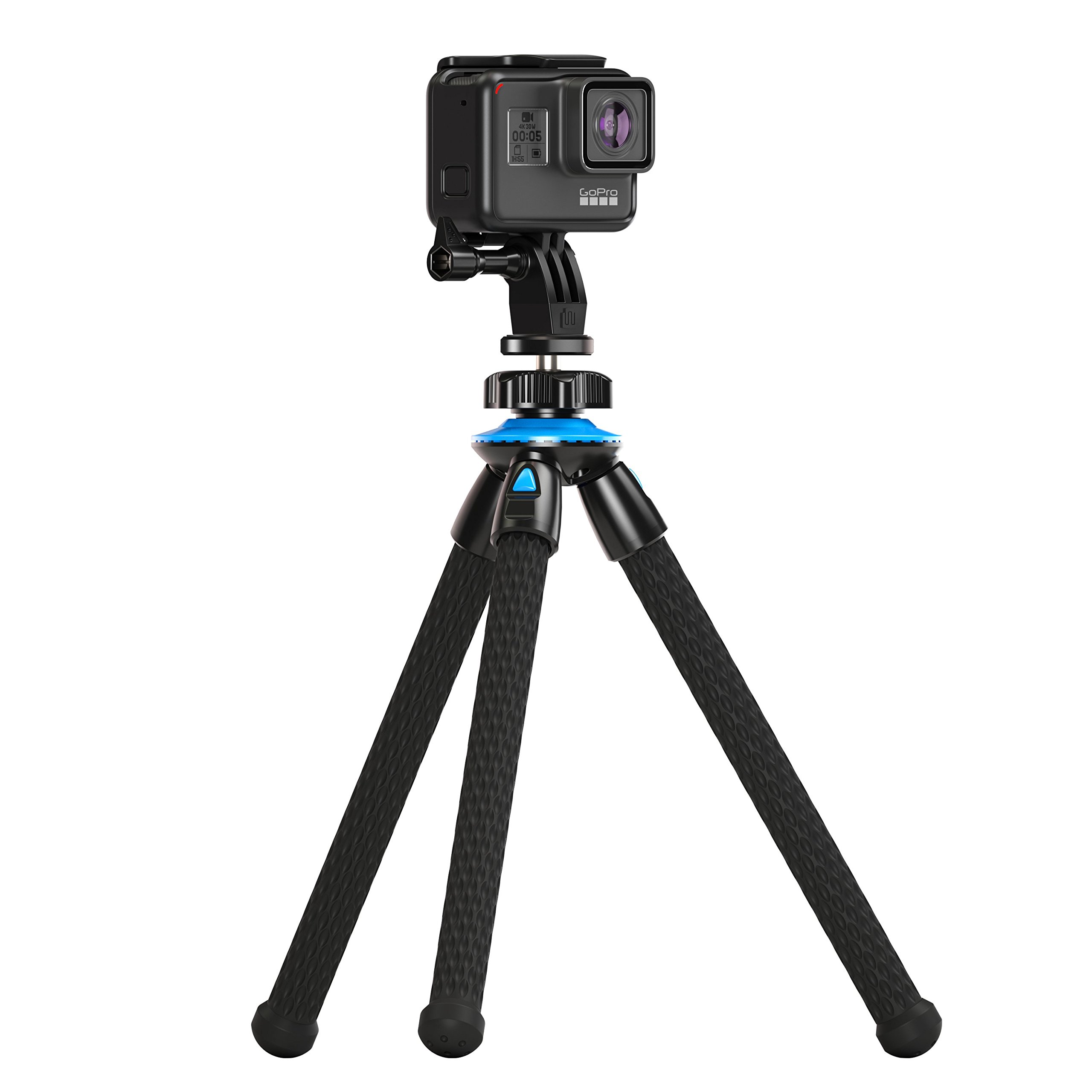 FlexBase 12" Flexible Tripod for GoPro Hero 7/6/5/4/3, Smartphones, Osmo Action, GoPro Fusion, Mirrorless, DSLR